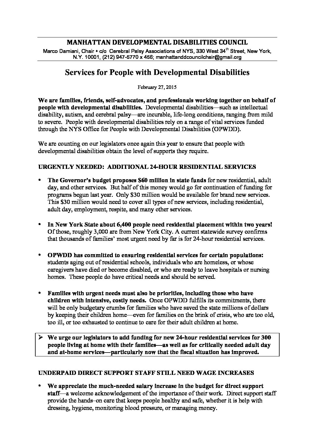 FAD Position Paper 15 REV Manhattan DD Council fad-position-paper-15-rev-manhattan-dd-council